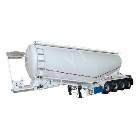 Shipping Powder Cement Tanker Trailers V Type Cement Trailer 4 Axle