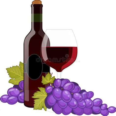 Red Wine Bottle Illustration Stock Illustrations 26703 Red Wine