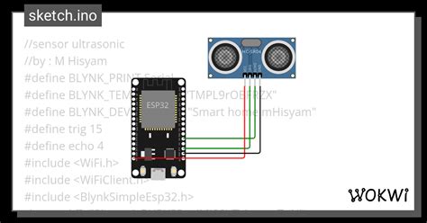 Ultrasonik Wokwi Esp32 Stm32 Arduino Simulator