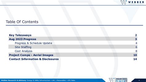 Webber Research Golden Pass Lng Project Update Q323 Webber Research