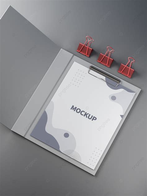A4 Folder Paper Clip Office Folder Mockup Template Download On Pngtree