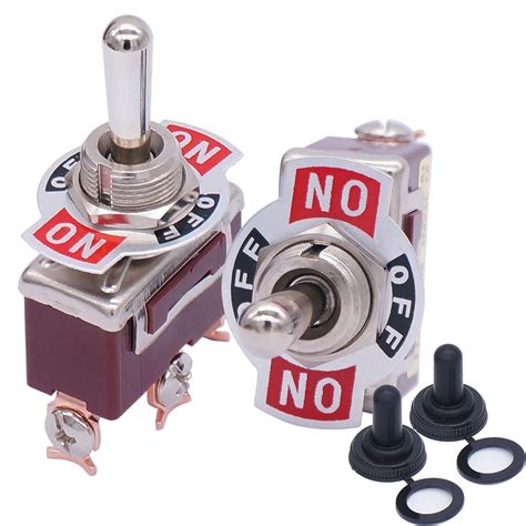Taiss 2pcs Momentary Toggle Switch Spdt Onoffon 3 Terminal 3 Position Toggle Switches 15a 250v