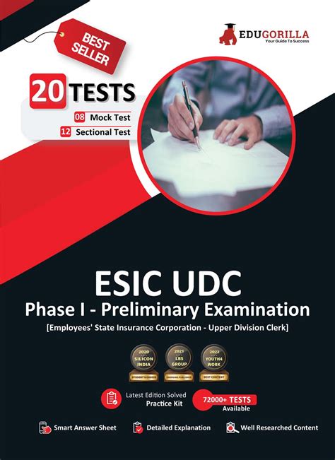 Buy ESIC UDC Phase I Preliminary Examination Preparation Book 2023 At