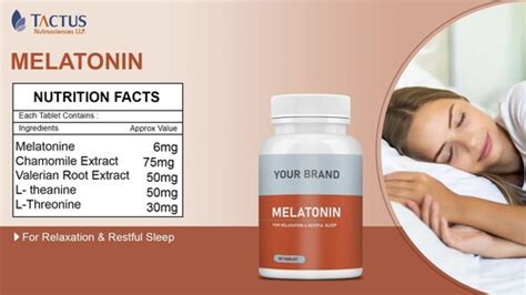 Melatonine Tablets Manufacturer Exporter And Supplier
