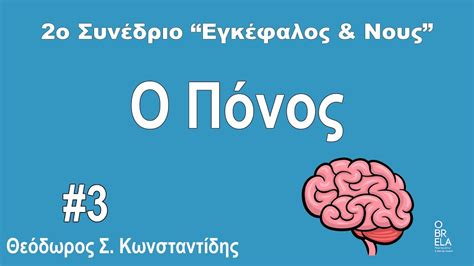 Ο Πόνος 2ο Συνέδριο Εγκέφαλος And Νους 3 Youtube