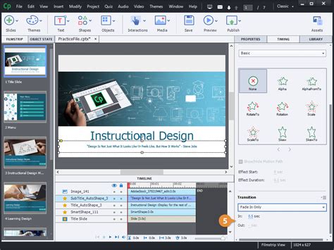 Use Transitions CustomGuide