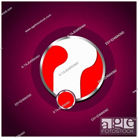 Question Mark Button Vector Illustration Stock Photo Picture And Low