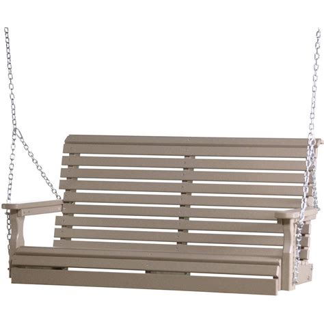 Luxcraft Rollback 4ft Recycled Plastic Porch Swing Luxcraft 4ppsc