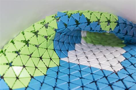 Model Of The Week 3d Printed Triangular Mesh Fabric 100x Better Than