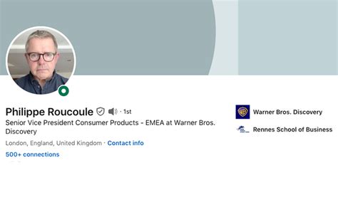 Warner Bros Discovery Philippe Roucoule SVP Consumer Products EMEA