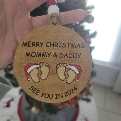 Merry Christmas Mommy And Daddy See You In 2025 Christmas Tree Ornament