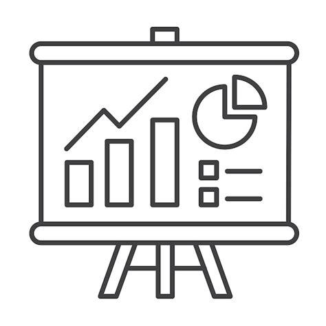 Premium Vector Business Chart Vector Illustration Icon Design