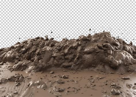 Premium Psd Mud Isolated Transparency Background