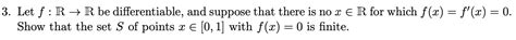 solved 3 let f r→r be differentiable and suppose that