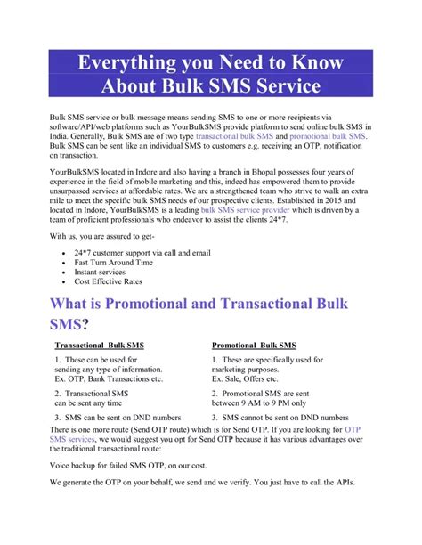PPT Everything You Need To Know About Bulk SMS Service PowerPoint Presentation ID