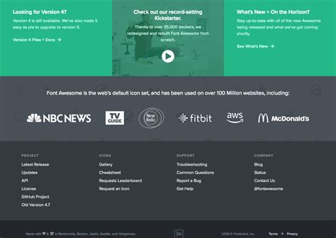 Could We Get A Link To Older Versions Of Font Awesome From The Main Documentation Page · Issue