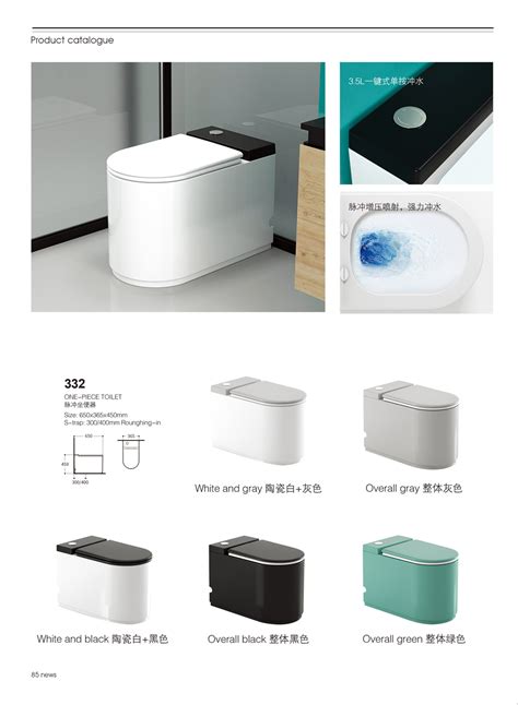 Sanitary Wares Bathroom Tankless Floor Mounted S Trap One Piece Pulse