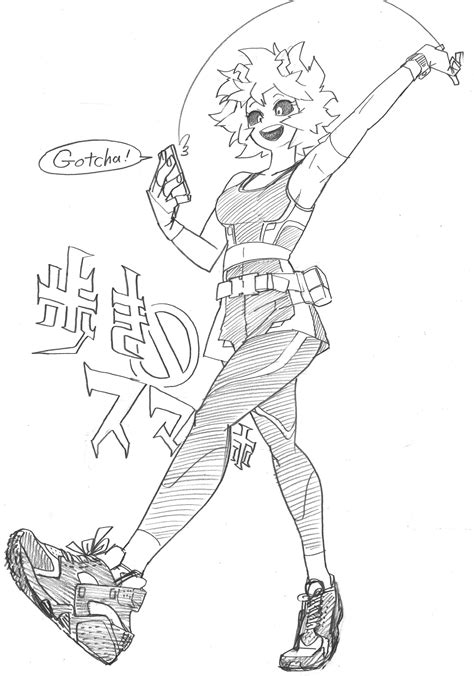 Mina Horikoshi Twitter Sketch Rbokunoheroacademia