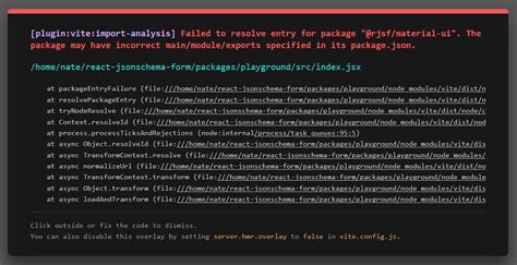 Playground Fails To Launch From Repo Root Issue Rjsf Team
