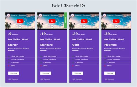Mentor Responsive Pricing Table By Twinkletheme Codecanyon