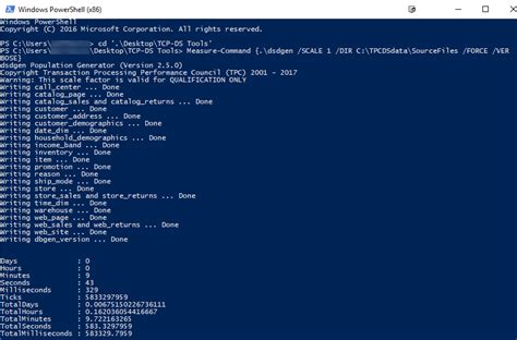 TPC DS Big Data Benchmark Data Generation And Load Overview Bicortex