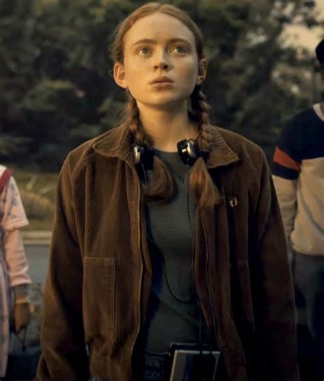 Sadie Sink Stranger Things Season 04 Max Mayfield Brown Jacket