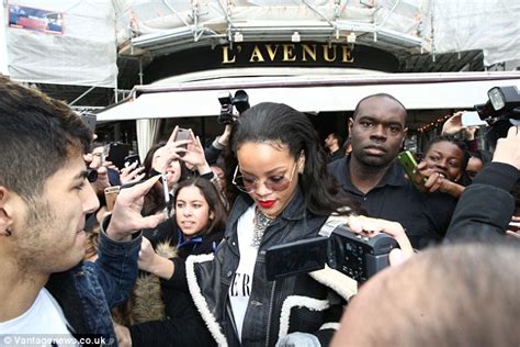 Rihanna Livens Up Her Paris Fashion Week Outfit With A Pair Of Circular