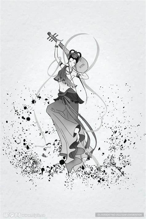 舞蹈插画设计图展板模板广告设计设计图库昵图网