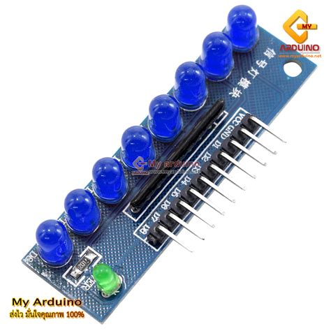 บอร์ดทดลอง Led Module 8ดวง 5mm สีน้ำเงิน ขาย Arduino อุปกรณ์ Arduino คุณภาพดี ราคาถูก ส่งไว ส่งฟรี