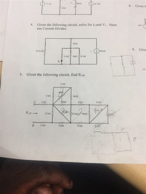 Solved Given The Following Circuit Solve For Io And V1