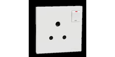 Schneider Electric Switched Socket Avataron C Basic Element With Complete Housing Ip20 White