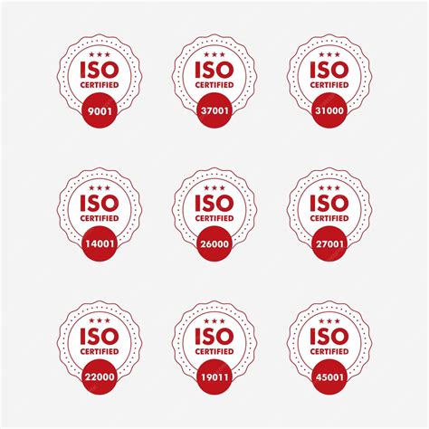 Premium Vector Set Of Iso Certification Stamp And Labels Quality Management System Iso 9001