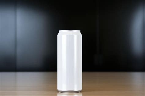Premium Photo Aluminum Can Positioned At A Slight Tilt Clean White