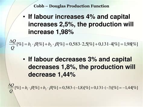 Ppt Cobb â€“ Douglas Production Function Powerpoint Presentation Id 3997541