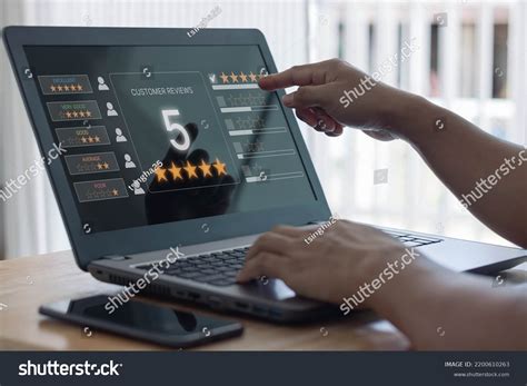Customer Review Satisfaction Feedback Survey Concept Stock Photo