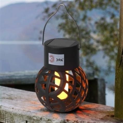 ЭРА Erasf22 36 Светильник уличный на солнечных батареях садовый подвесной Лампочка орнамент 7 см [1]
