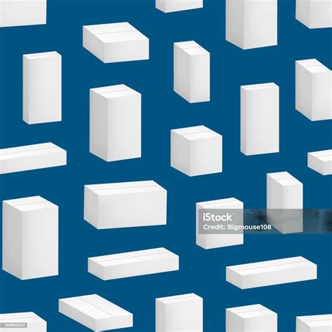 逼真詳細的3d 範本空白白色紙板無縫圖案背景向量向量圖形及更多乾淨圖片 乾淨 互聯網 人工造的 Istock