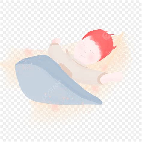 잠자는 아기 일러스트 침대 밤 숙면 베이비 침대에서 잠자는 아이 Png 일러스트 및 Psd 이미지 무료 다운로드 Pngtree