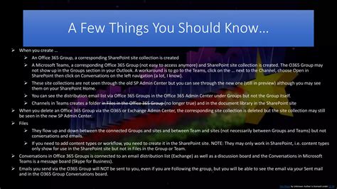 Sharepoint Vs Microsoft Teams Vs Office 365 Groups What Should I Use When Pptx