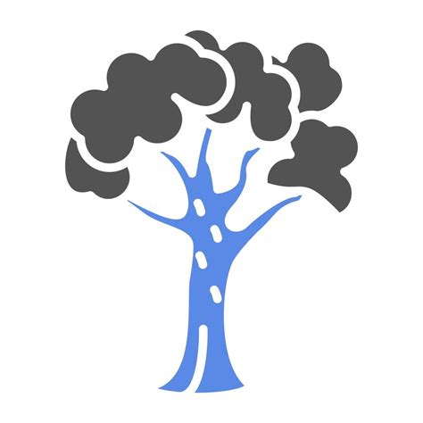 Deciduous Tree Vector Icon Style 22407296 Vector Art At Vecteezy