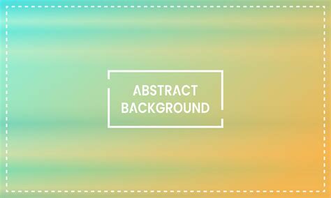 Pastel Blue And Orange Horizontal Gradient Abstract Background With Frame Shiny Simple Blur