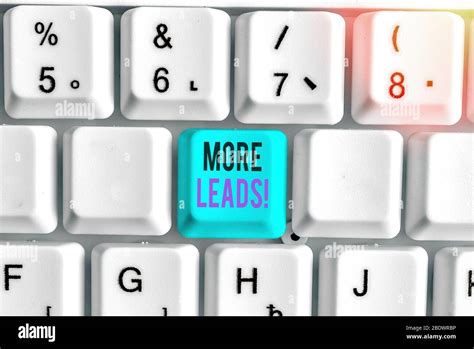 Conceptual Hand Writing Showing More Leads Concept Meaning Initiation Of Consumer Interest Or