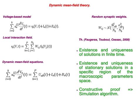 Ppt Mean Field Theories In Neuroscience Powerpoint Presentation Free Download Id9399454