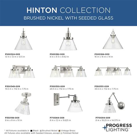 Progress Lighting Hinton Matte Black Farmhouse Cone Small Hanging