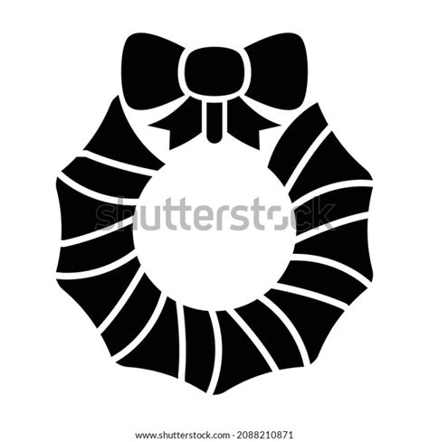 Wreath Chrismtas Vector Icon Which Can Stock Vector Royalty Free 2088210871 Shutterstock
