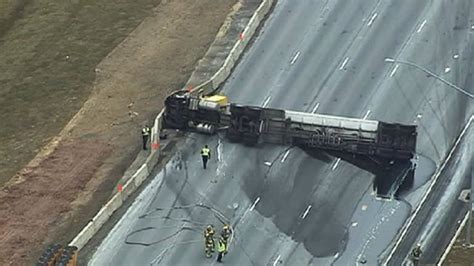 Overturned Tanker Spills Biodiesel Fuel On I 95