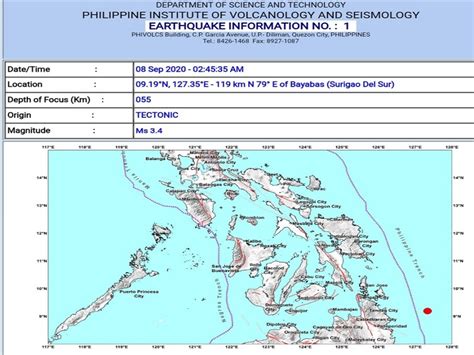 Surigao Del Sur Niyanig Ng Magnitude 3 4 Na Lindol DZIQ Radyo