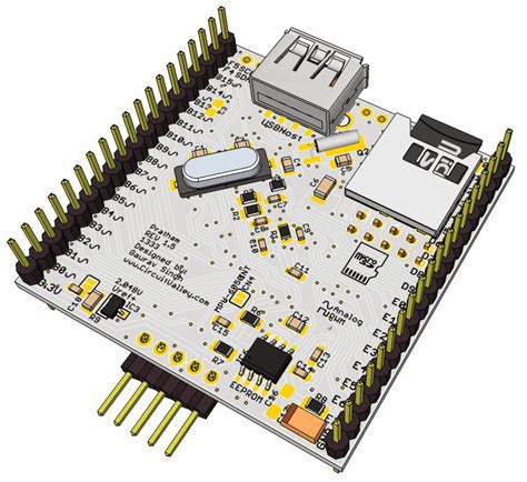 Pratham Breadboardable Pic32 Breakout Development Board With Usb Otg Usb Sdcard Uart Bootloader