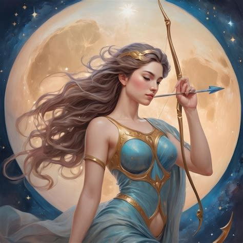 Premium Photo Beautiful Woman Sagittarius Zodiac Sign