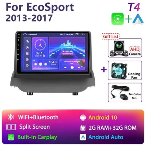 Vtopek 2din For Ford Ecosport 2013 2017 4g Android 11 Car Stereo Radio